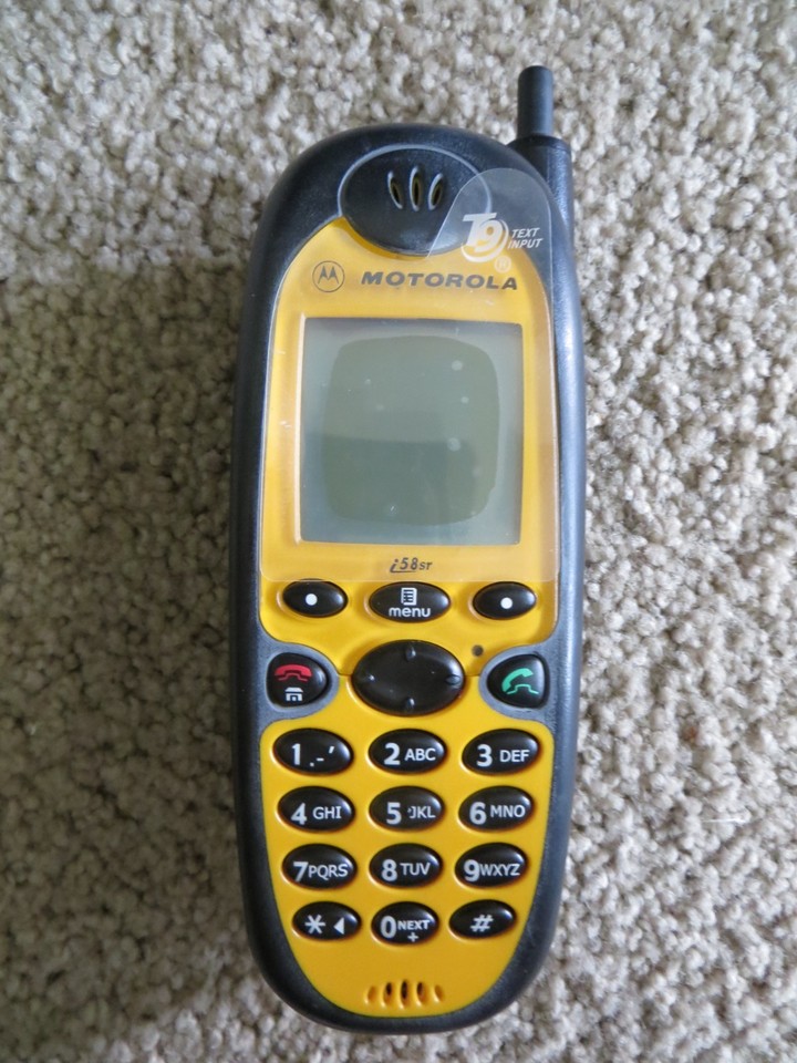 LOT OF (2) MOTOROLA NEXTEL i58sr CELLULAR PHONES YELLOW & BLACK | eBay