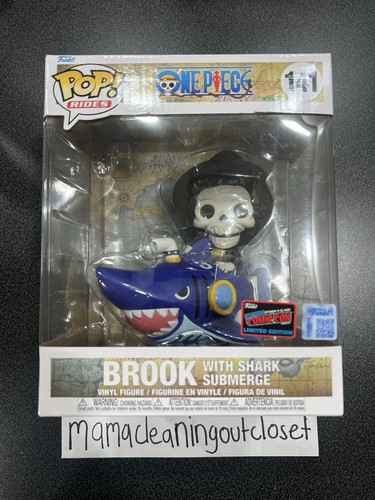 NYCC Brook Shark Submerge Funko Pop! #141 One Piece 2025 Exclusive Con ...