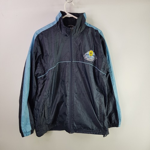 Rugby League Referees Windbreaker Jacket Mens M Blue Heavy Duty Zip ...