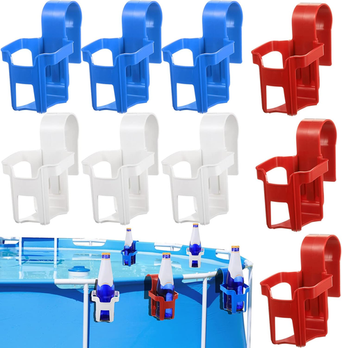 12 Pcs Poolside Cup Holder for above Ground Pools, Refreshing Drinks ...