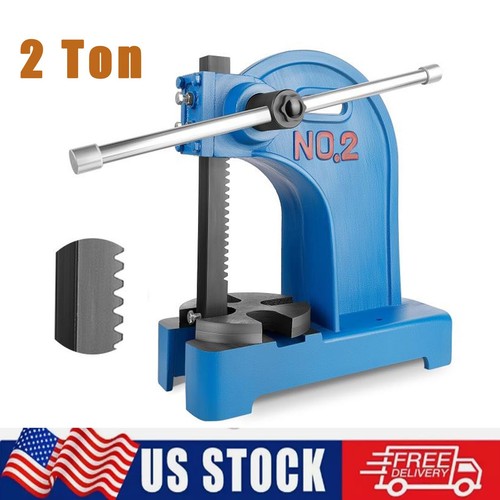 2T Heavy Duty Arbor Presses, Manual Cast Iron Punch Press Machine for ...