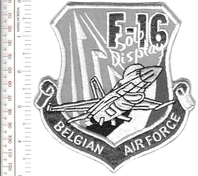 Aerobatic Belgium Air Force BAF F-16 Solo 350th Fighter Squadron ...