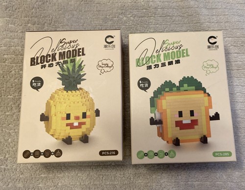 2 Super Delicious Mini Block Model Pineapple Foodie | eBay
