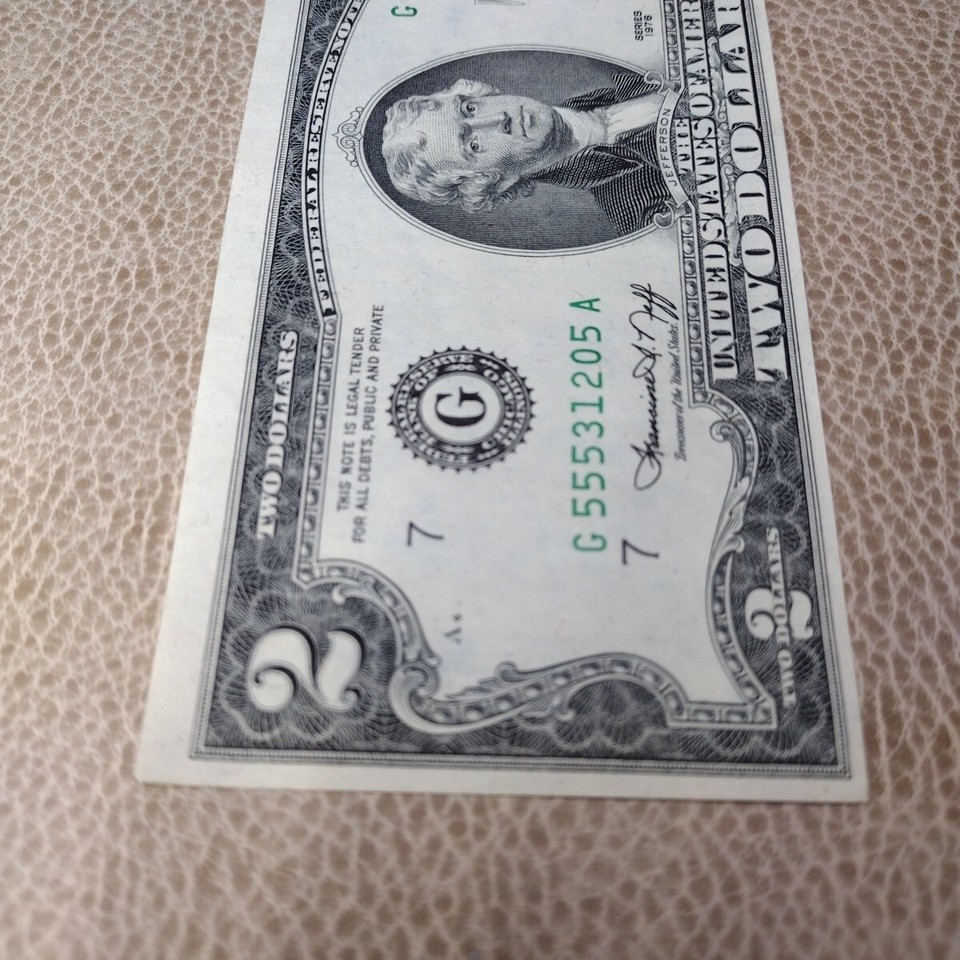 Extremely Rare** 1976 $2 TWO DOLLAR BILL ** G Triple 5's | eBay