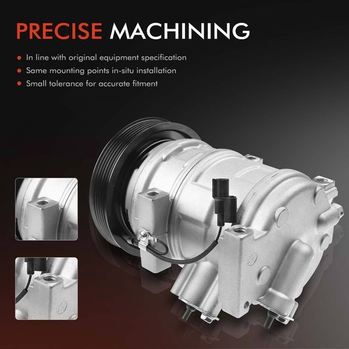 AC Compressor w/ 10SR17C Style & 6-Goove for Honda Pilot Odyssey ...