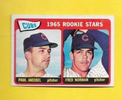 1965 Topps Chicago Cubs ROOKIES #386 Fred Norman Paul Jackel EX/MINT ...