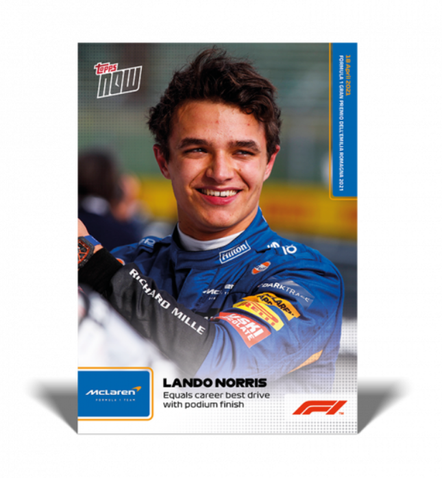 F1 Topps Now 2021 LANDO NORRIS podium finish - Card No. 5 Topps USA | eBay