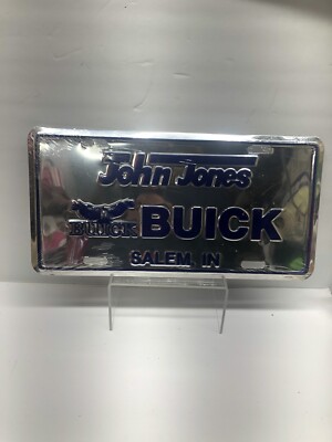 NEW JOHN JONES Buick ALUMINUM VANITY LICENSE PLATE SALEM INDIANA IN ...