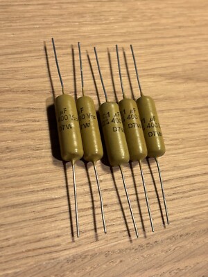 Philips Mullard 5 pcs 0.1uF 400V Mustard capacitors NOS | eBay