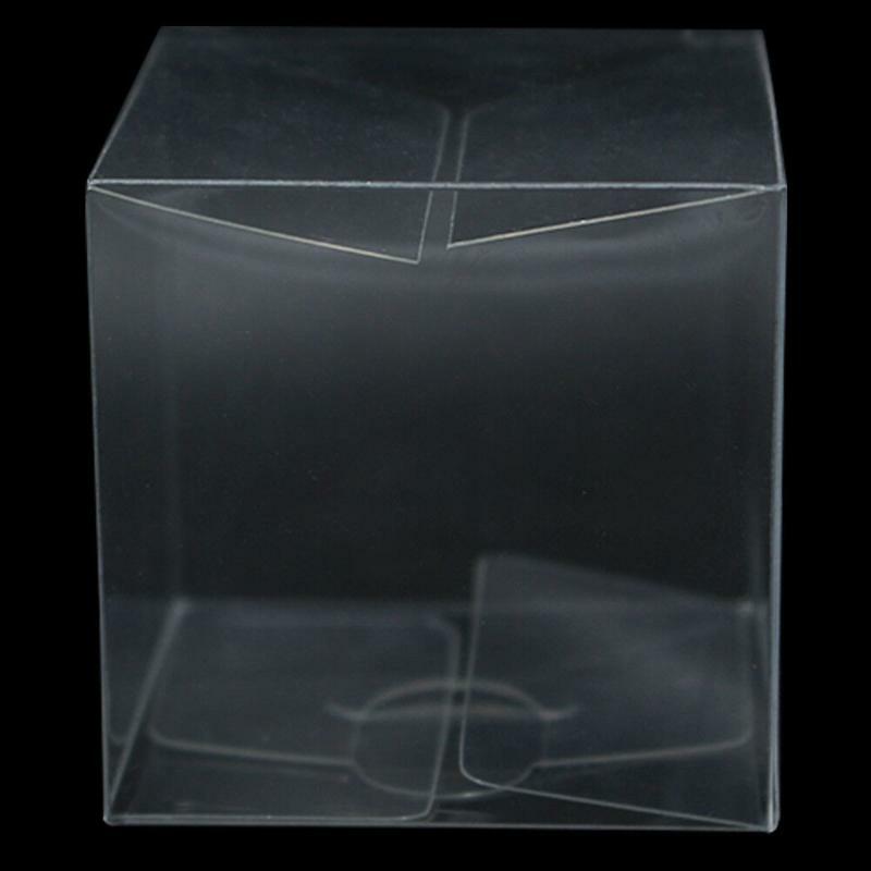 PVC Clear Simple Storage Case 10 Pcs 5x5x5cm Gift Transparent Packing ...