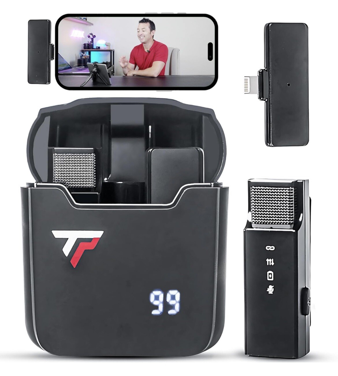 Wireless Lavalier Microphone Iphone Video Recording Podcast | eBay