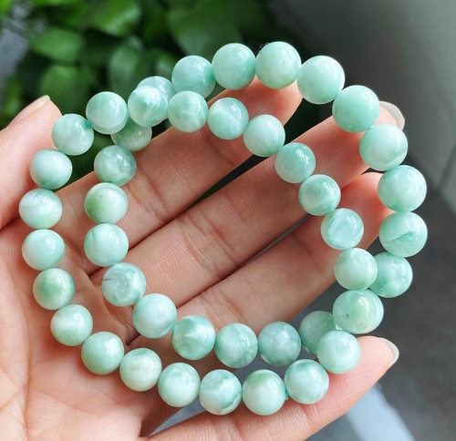 8/9mm 2Pcs Larimar Green Cabochon Atlantis Blue Pectolite Gemstone ...