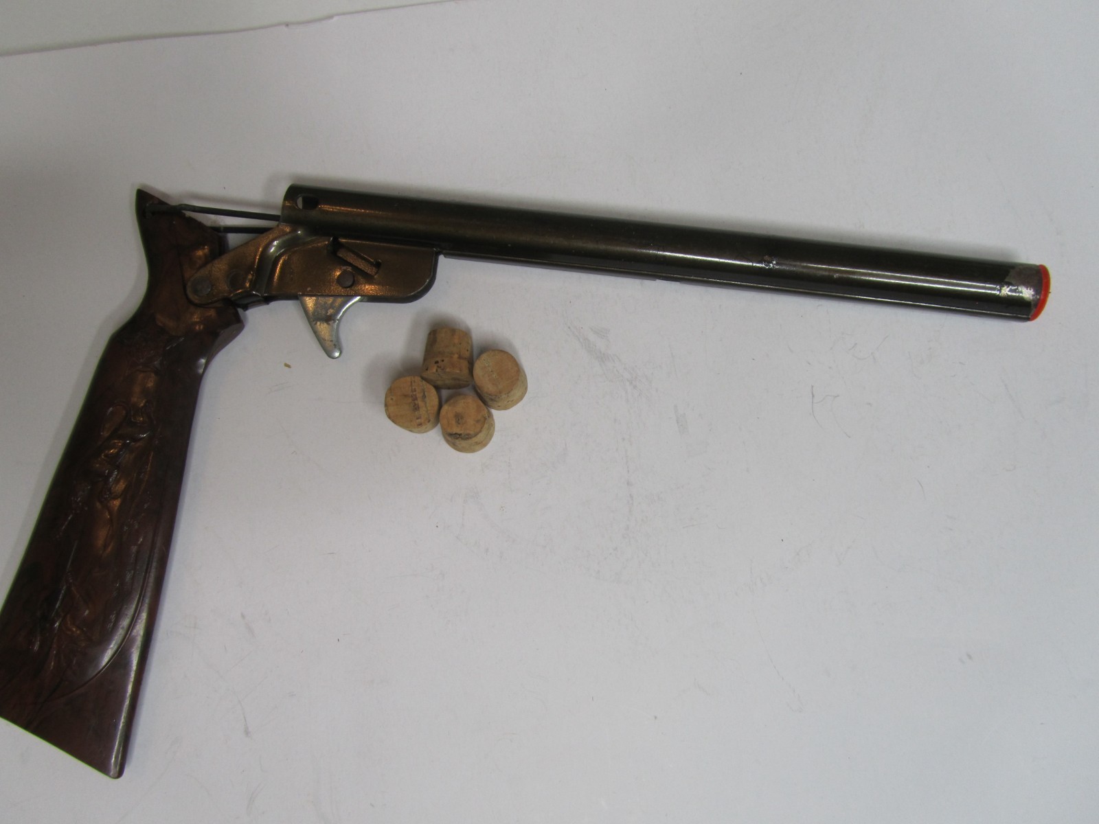 Vintage 1950's Daisy Play Fun Cork Gun New Old Stock 4 Corks Plymouth ...