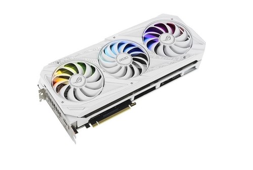 Open Box 10GB Asus RTX 3080 White PCI-E 4.0 x16 ROG-STRIX-RTX3080-O10G ...