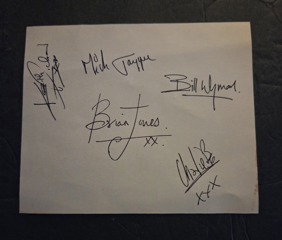 The Rolling Stones 1963 Signature Card | eBay