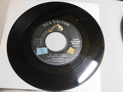 ROD LAUREN IF I HAD A GIRL / NO WONDER 45 RPM RECORD 052 | eBay
