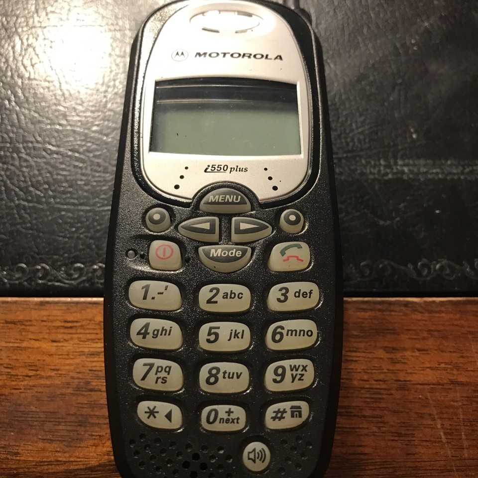 Motorola i550 Plus Black Cellular Phone By Nextel With Case | eBay