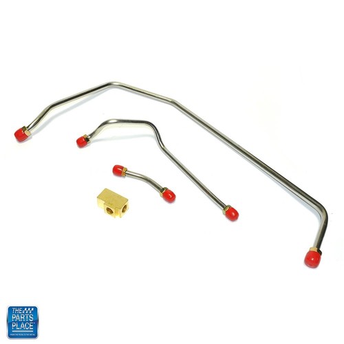 1970 Chevelle Fuel Pump to Carb Lines - LS-6 with Long Pump 3 Lines & T ...