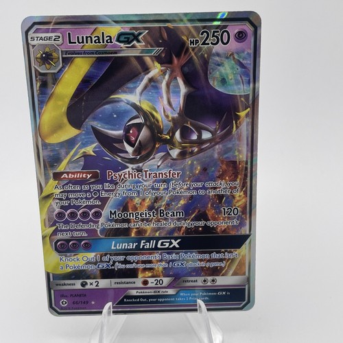Pokemon Lunala GX 66/149 Base Set Sun & Moon ULTRA RARE | eBay