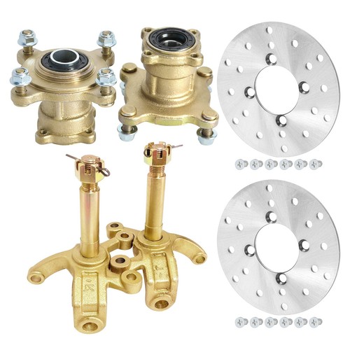 Go kart Front Wheel Hub 4 Stud Stub Axle Steering Knuckle Disc Rotor ...