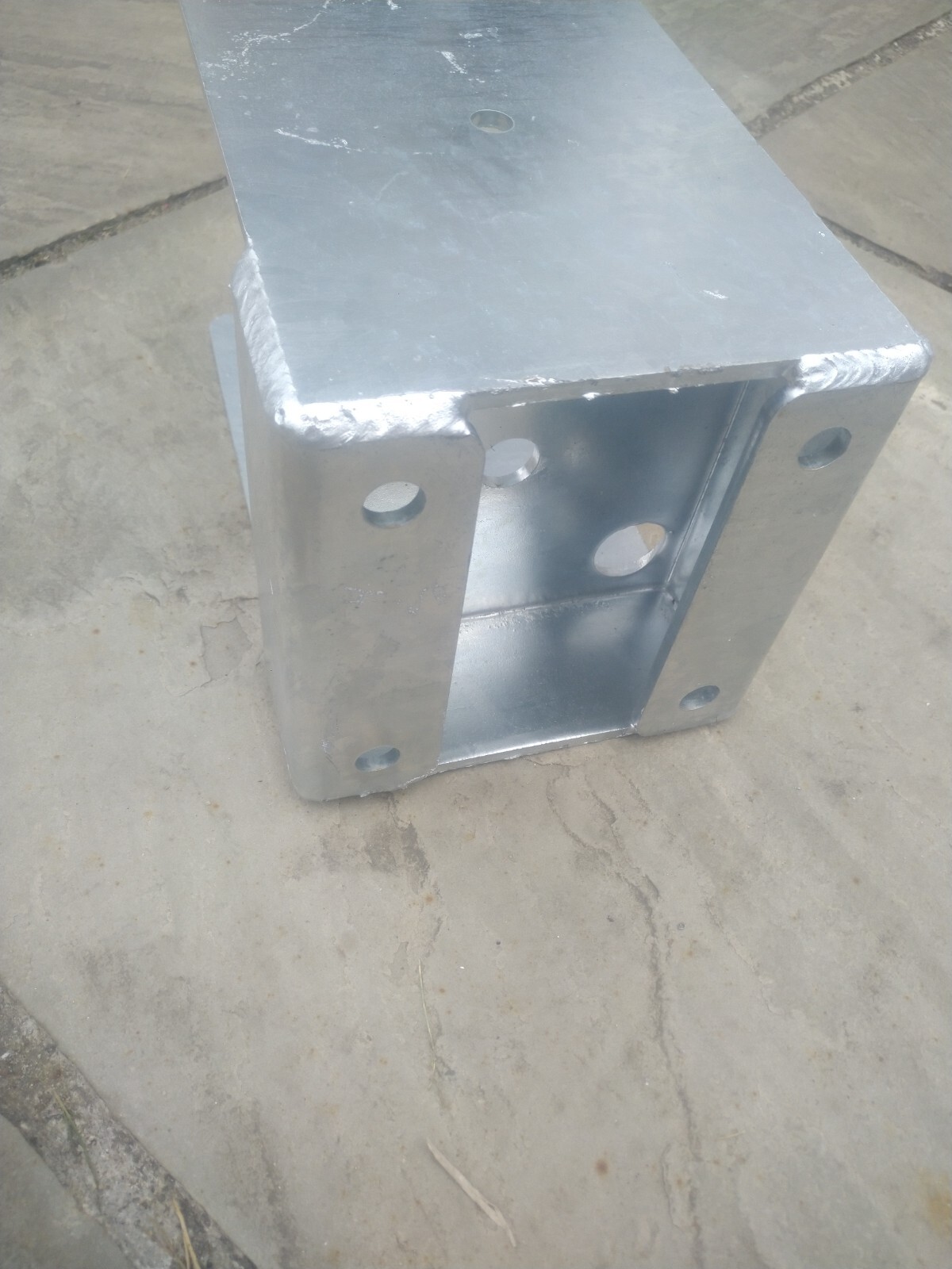 6x6 Bolt Down Post Support Galvanised Square Wooden Posts Holder 150mm ...