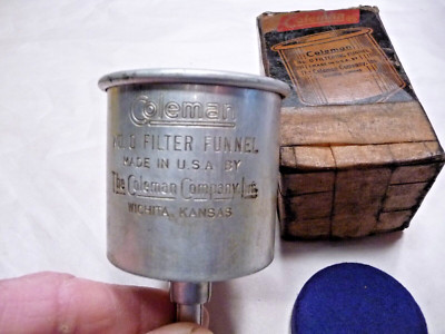 Coleman No. 0 Filter Funnel with original box | eBay
