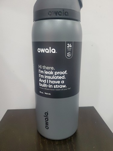 Owala FreeSip Stainless Steel Water Bottle / 32oz / Color: Grayt | eBay