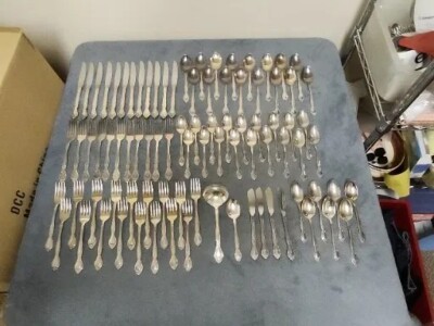ONEIDA Community FLATWARE SET 87 PC AFFECTION SILVERWARE | eBay