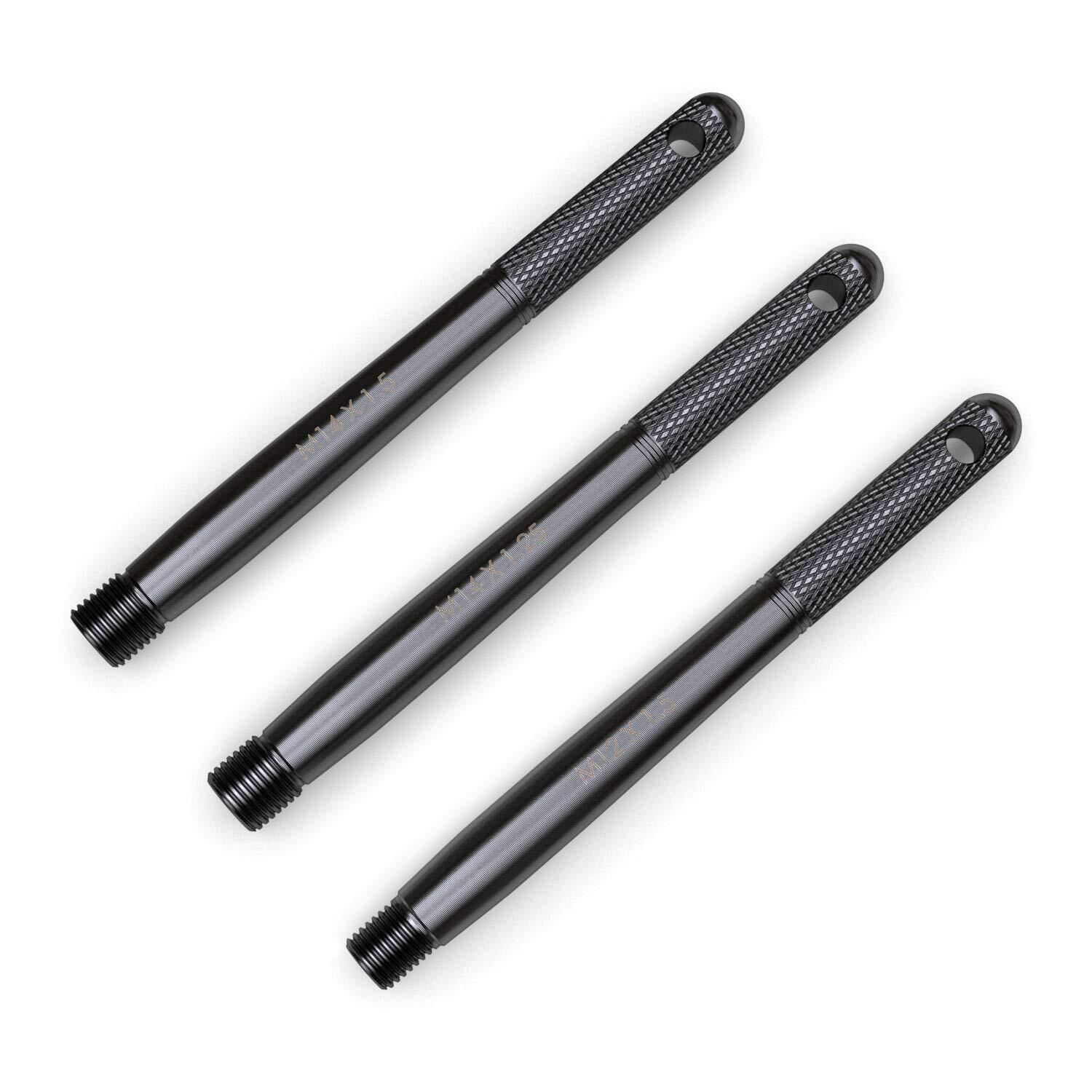 Black Wheel Hangers Alignment Pin Guide Tools - 12x1.5, 14x1.5, 14x1.25 ...
