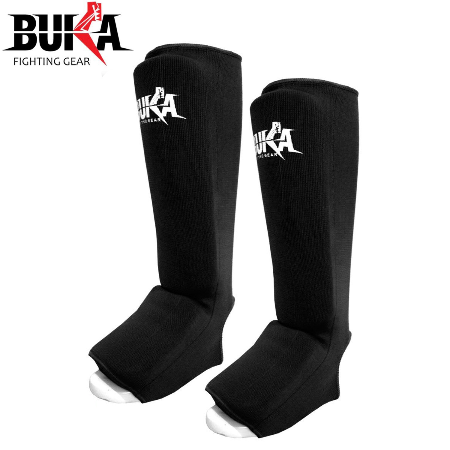 Buka Gel Shin Instep MMA Leg Kick Guard Muay Thai TKD Protector Pads ...