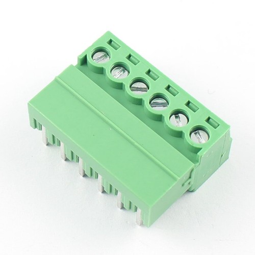 1Pcs 3.5mm Pitch 6 Pin Way Right Angle Screw Terminal Block Pluggable ...