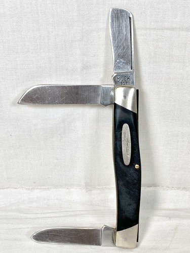 Vintage 1972-1986 Buck Model # 307 Wrangler Large Stockman 3 Blade ...