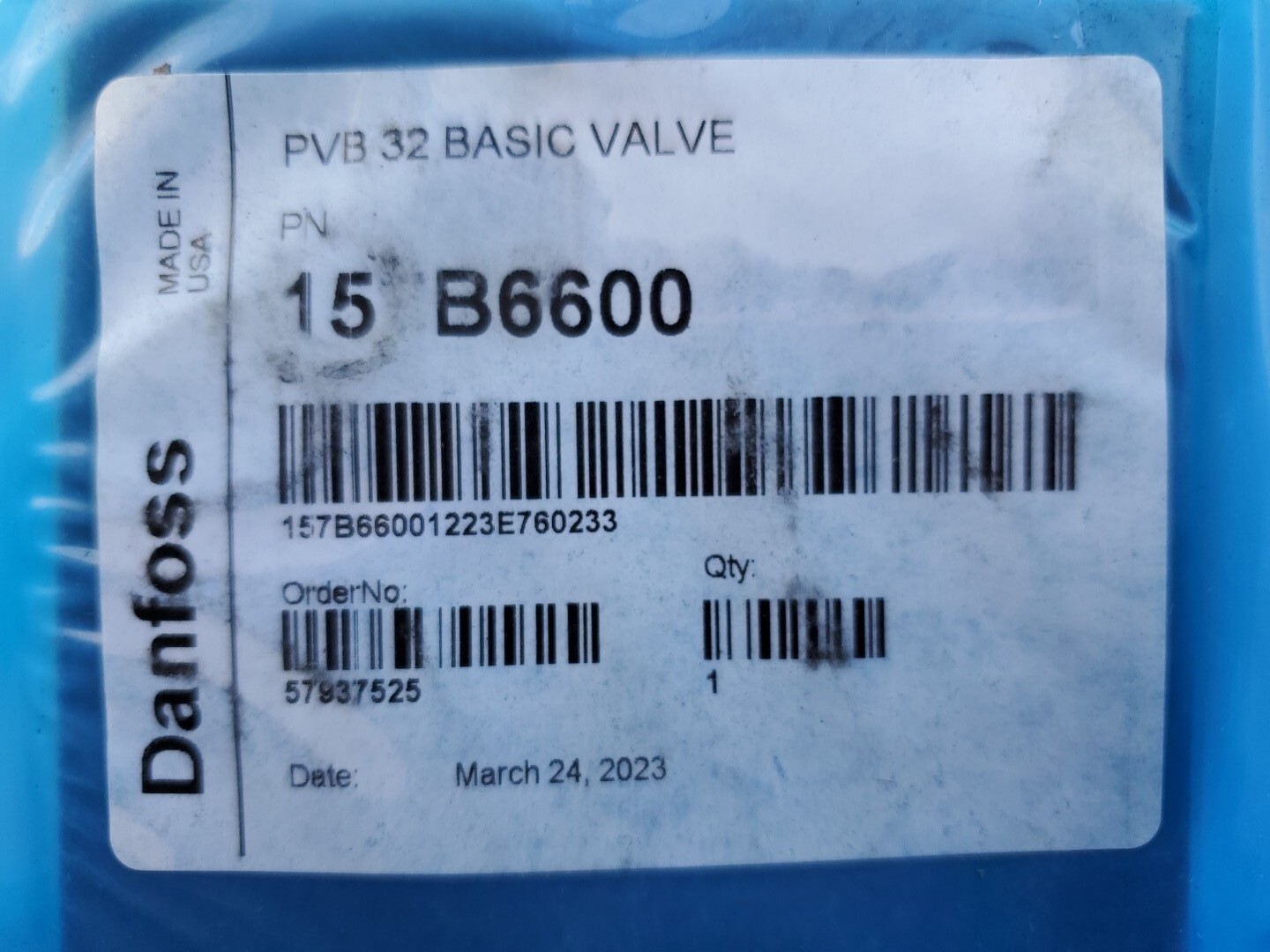 Sauer Danfoss 157B6600 PVB 32 Basic Valve for sale online | eBay