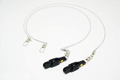 2 PCS Downrigger Fishing Quick Release Clips with Steel Line B Shape ...