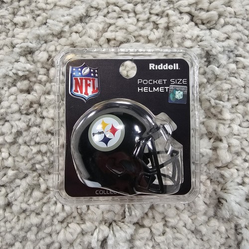 New NFL Riddell Pittsburgh Steelers Pocket Pro Football Mini Helmet ...