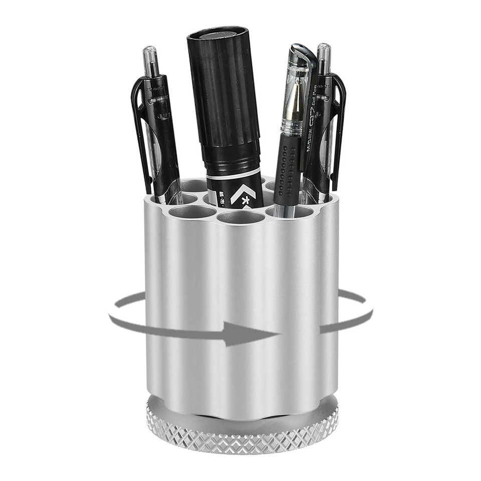 Rotating Revolver Pen Holder, Gun Cylinder Pen Holders, Favorite Pencil ...