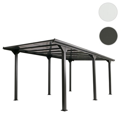 Alu-Carport HWC-O23, Autoüberdachung Unterstand, 10cm-Gestell ...