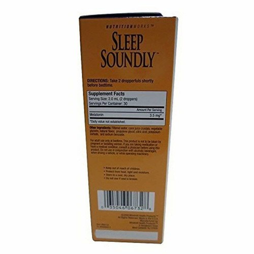 Sleep Soundly Melatonin 3.5mg Fast Acting Extended Release Formula 2oz ...