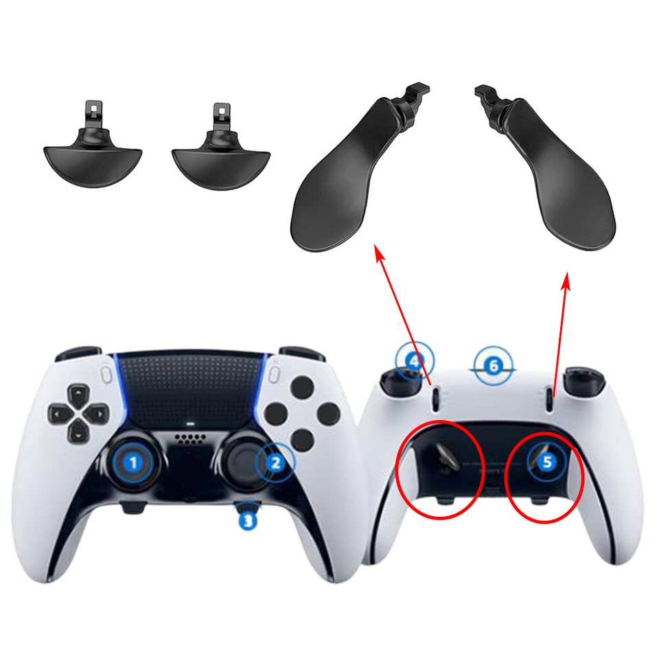 4pcs Game Handle Tab Replacement GamePad Replace Parts for PS5 Elite ...