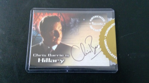 2001 INKWORKS LARA CROFT TOMB RAIDER CHRIS BARRIE/HILLARY AUTOGRAPH ...