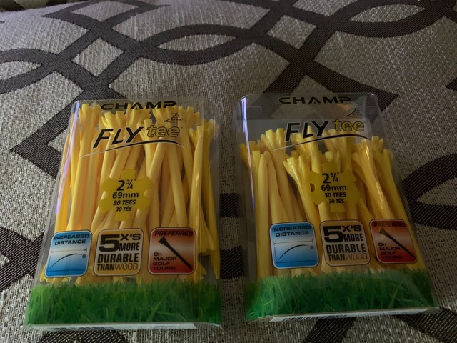 CHAMP Zarma Fly Golf Tee 2 3/4 40pk - Yellow Driver High Tees for sale ...