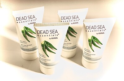 DEAD SEA ESSENTIALS BY AHAVA ALOE VERA BODY LOTION 1.3 each~LOT OF 4 ...