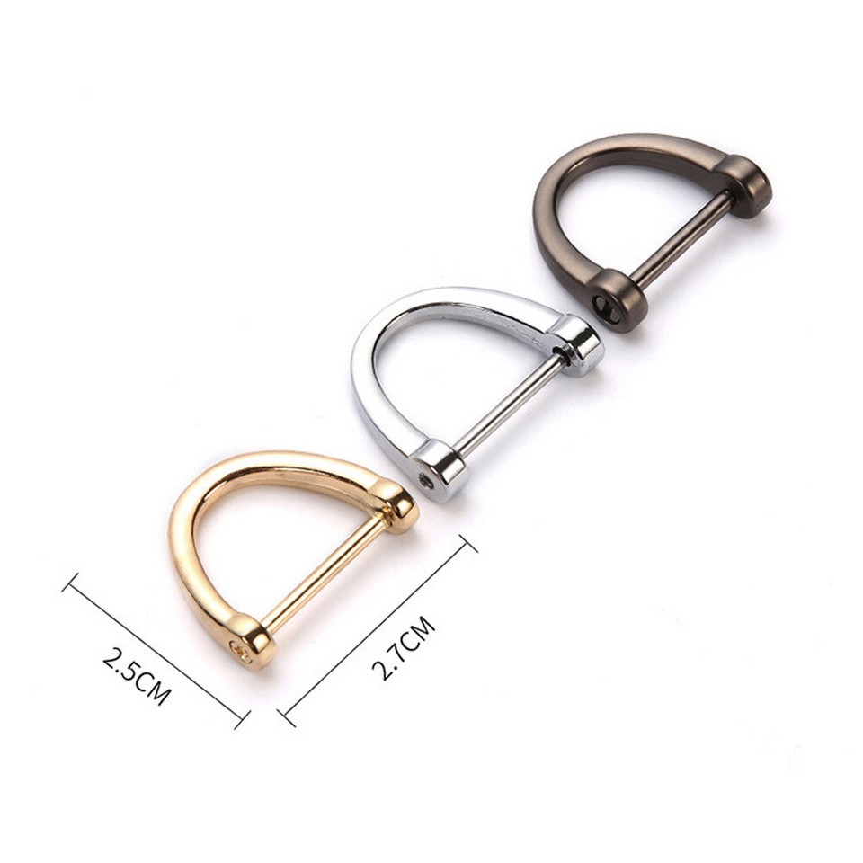 D Shape Horseshoe Detachable Buckle Metal Key Holder Rings For Car Keychain | eBay UK