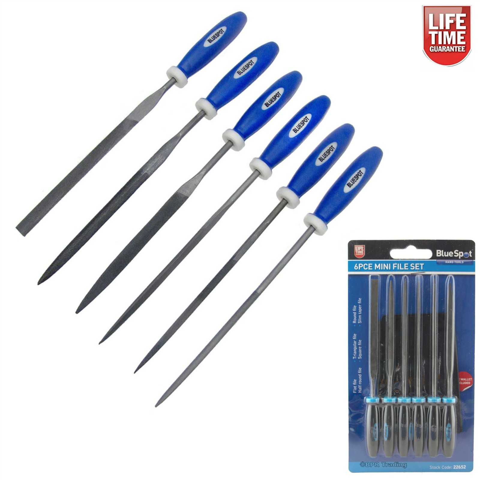 BlueSpott 6pc Mini Needle File Set Precision Micro Files Craft Work ...