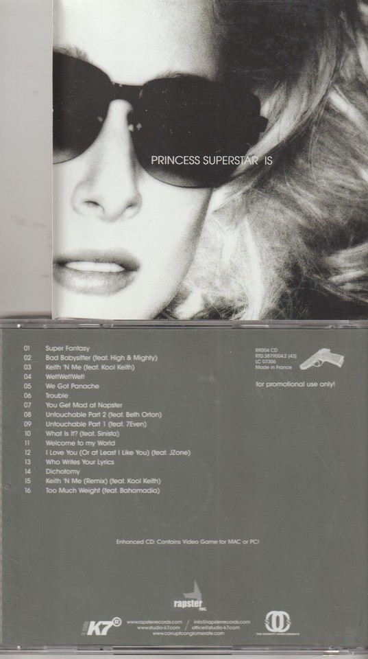 PRINCESS SUPERSTAR Is (Promo) / Come Up To My Room 9 Cut Maxi Single CD ...