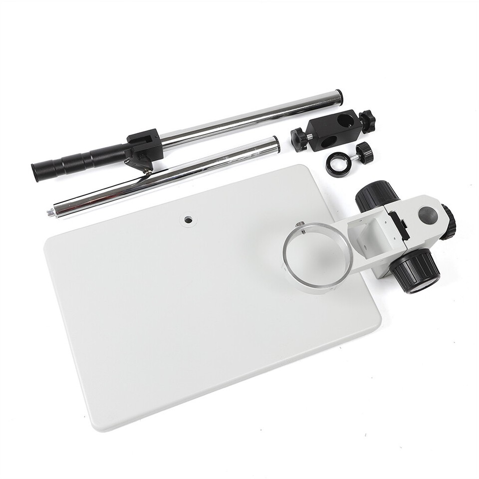 76mm Lab Microscope Table Boom Stand Large Stereo Arm Multi-Axis ...