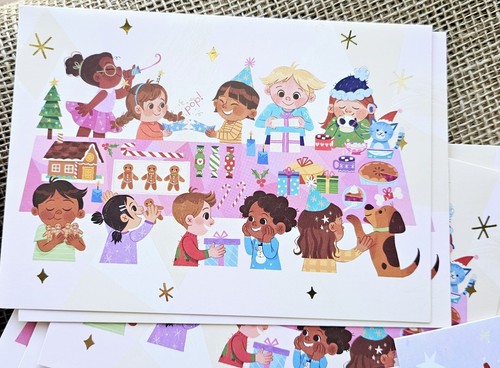 Lot Of 20 New Anoosha Syed Whimsical Ch Christmas Cards 3 Designs 5x7 ...