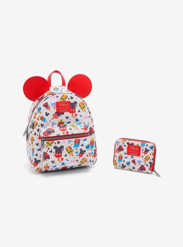 Loungefly Disney Mickey Mouse & Friends Popsicle Mini Backpack & Wallet ...