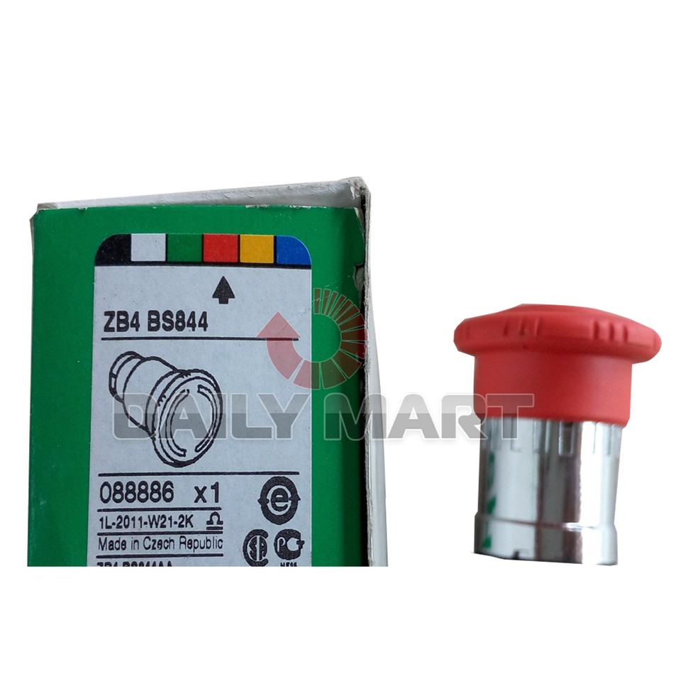 New Schneider ZB4BS844 Emergency Stop Pushbutton Scram Button Harmony ...