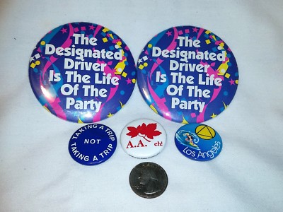 AA Alcoholics Anonymous Pins-Canada+Los Angeles+Taking a Trip ...